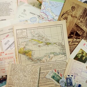 40 Pcs Old Paper Spread Pack Vintage Paper Ephemera Junk | Etsy