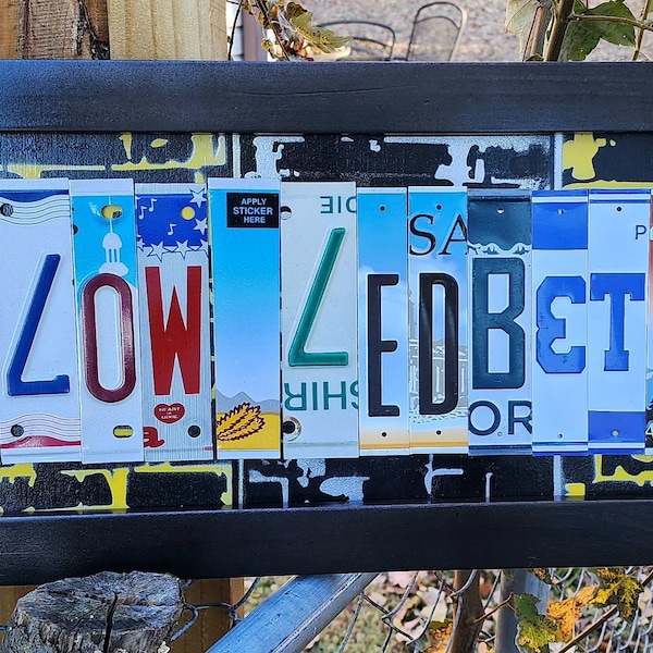 License Plate Art - Etsy