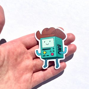 BMO Adventure Time Pride and Cowboy Stickers - Etsy