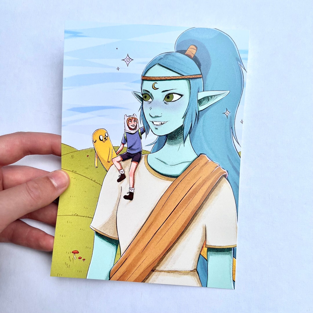 Finn Jake Canyon Adventure Time Print - Etsy