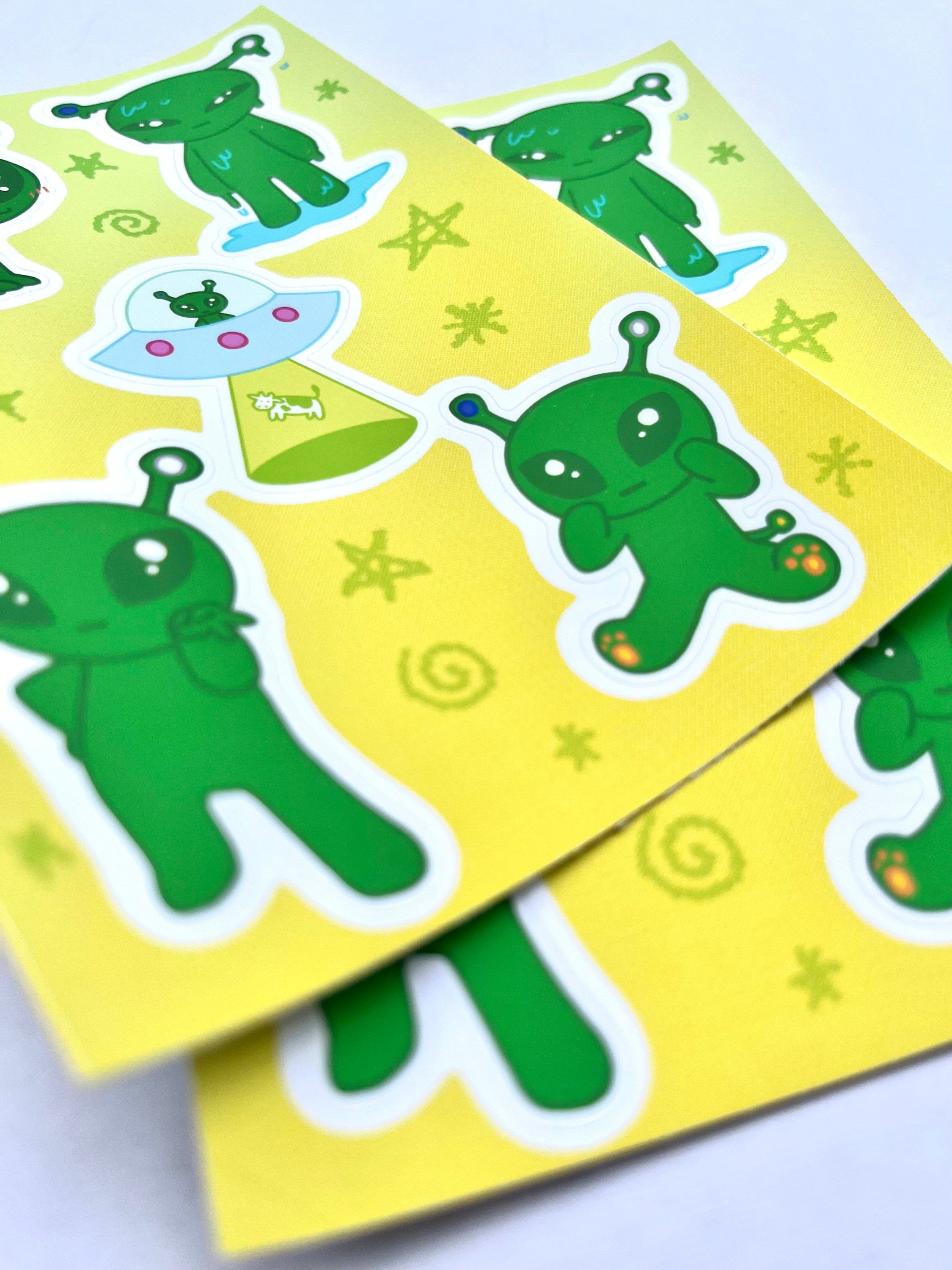 Ikea Alien Aftonsparv Sticker Sheet - Etsy