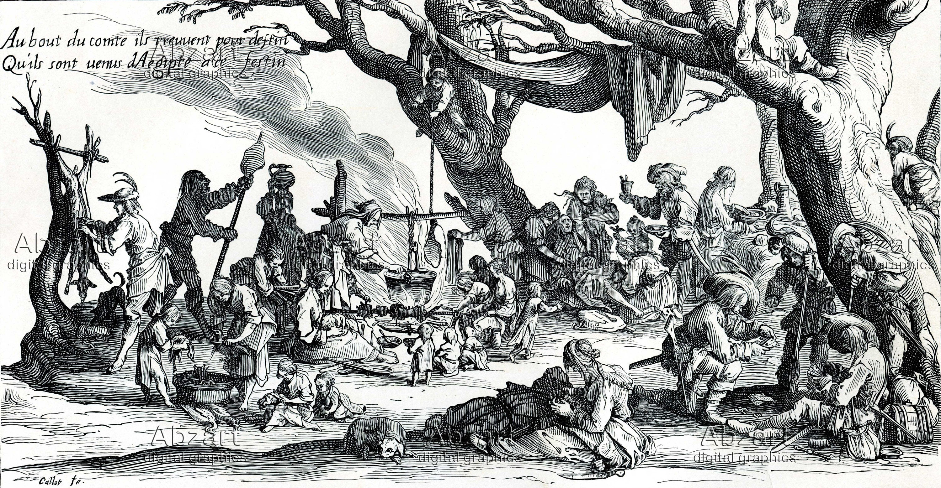 Vintage Retro Graphic Camp Gypsy 1800s Antique Folklife Romany | Etsy