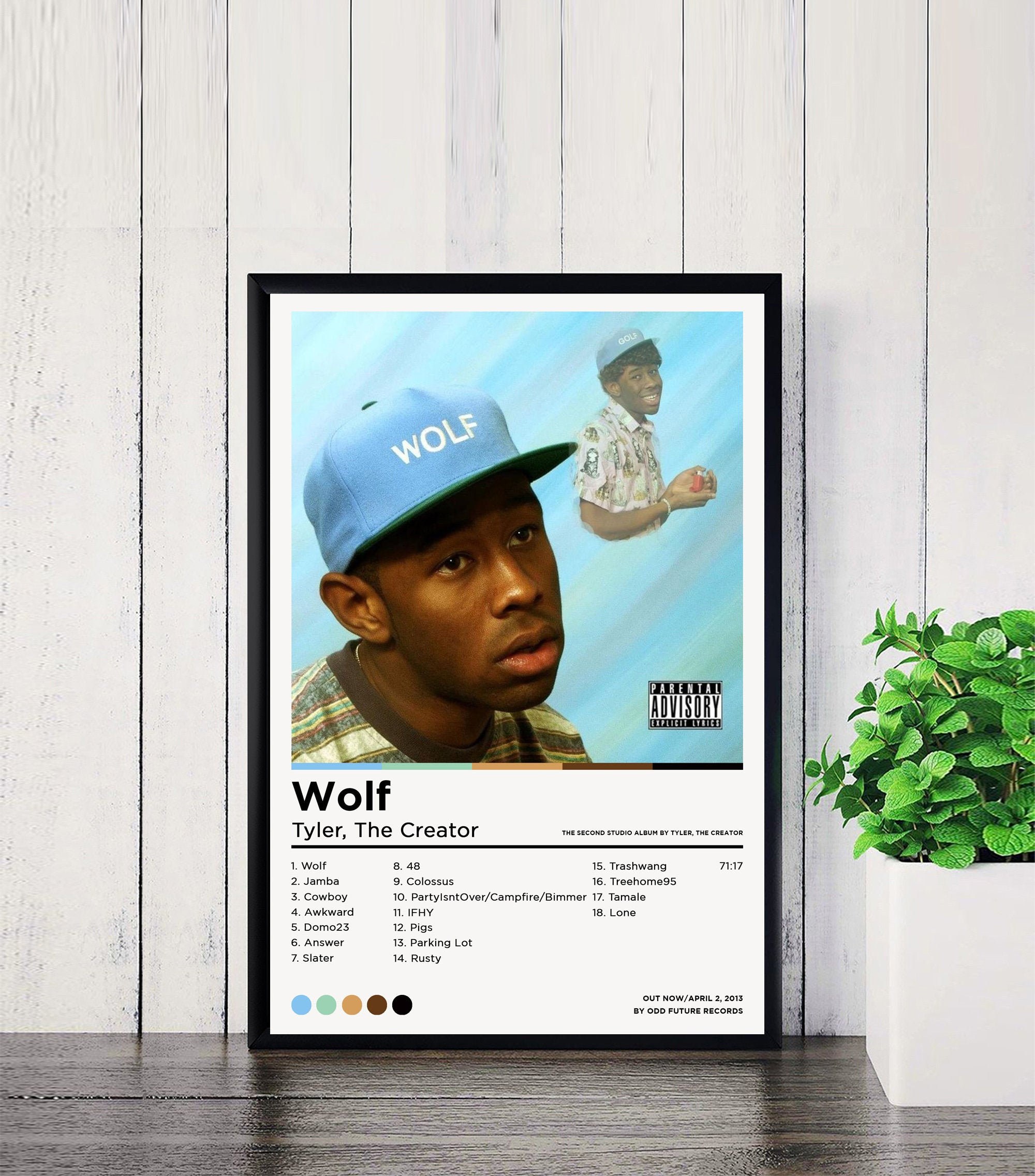 Tyler The Creator Posters / Wolf Poster / Tracklist Album | Etsy