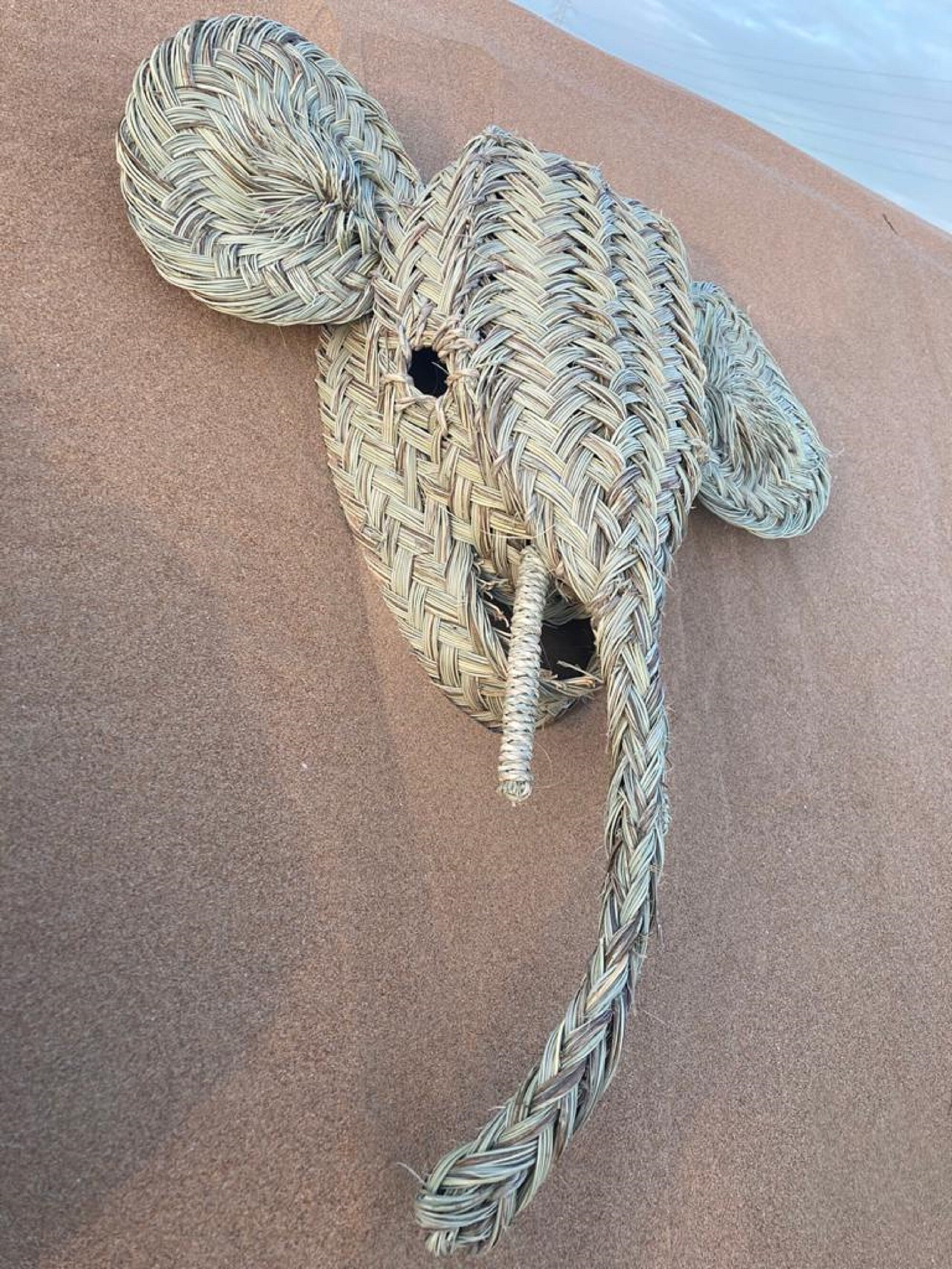 Rattan Animal Head Elephant Rattan Head elephant Head Wall | Etsy UK