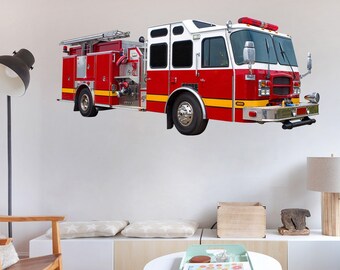 Fire Engine Decal | Etsy