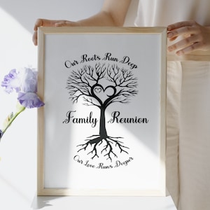 Family Reunion Our Roots Run Deep, Family Tree Svg, Family Reunion Svg ...