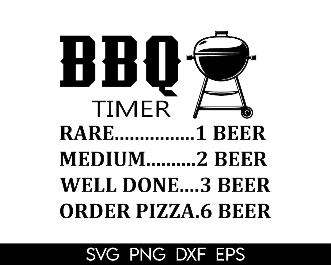 BBQ Timer Svg, Barbecue Svg, Barbecue Design, Barbecue Apron, BBQ Timer ...