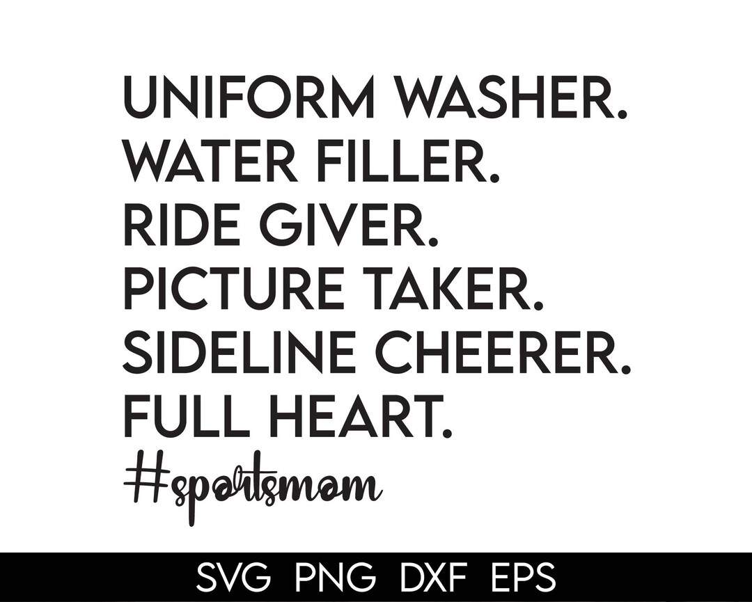 Sports Mom Svg Hockey Mom Svg Basketball Mom Svg Soccer Mom Svg