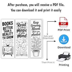 Coloring Bookmarks With Inspirational Quotes – 35 Printable DIY Gift ...
