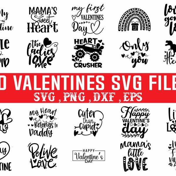 Kids Valentine Svg - Etsy