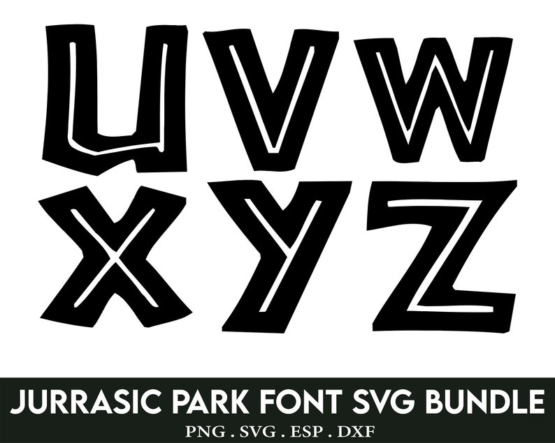 Jurassic Font Bundle, Jurassic Font Svg, Jurassic Park Svg, Jurassic ...
