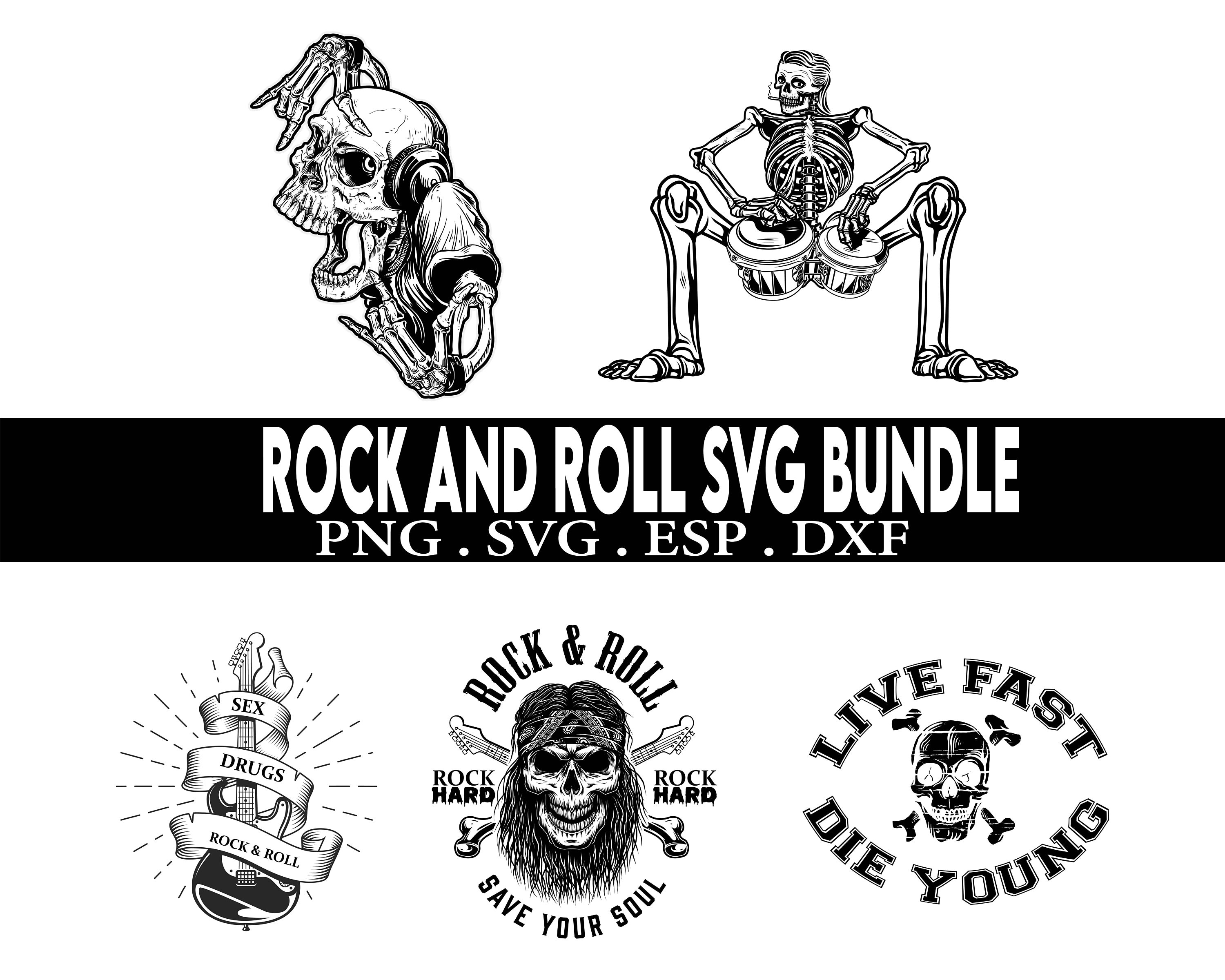 80s Music Svg, Rock N Roll Png, Guitar Svg, Rock N Roll Svg Bundle ...