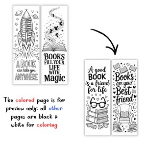 Coloring Bookmarks With Inspirational Quotes – 35 Printable DIY Gift ...