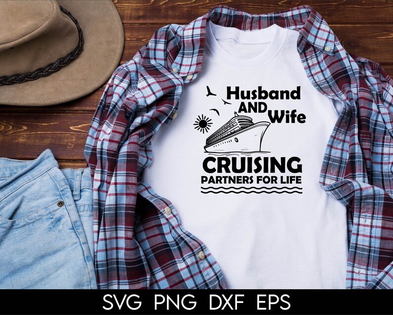 Couple Cruise SVG, Husband and Wife Cruising Partners for Life Svg ...