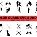 Color Guard Svg Bundle, Marching Band SVG, Color Guard SVG, Color Guard ...