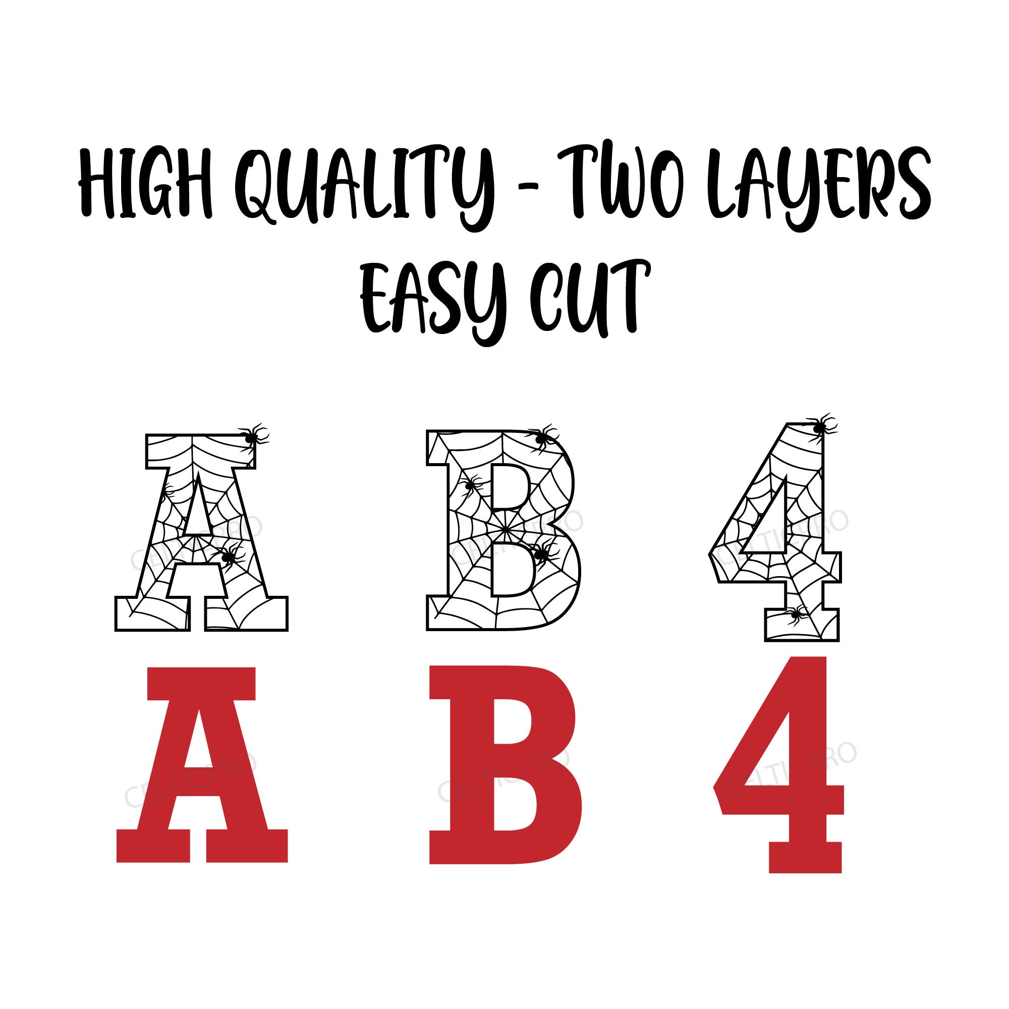 Spider Font SVG, Spider Web SVG, Spider Alphabet SVG, Spider Letters ...