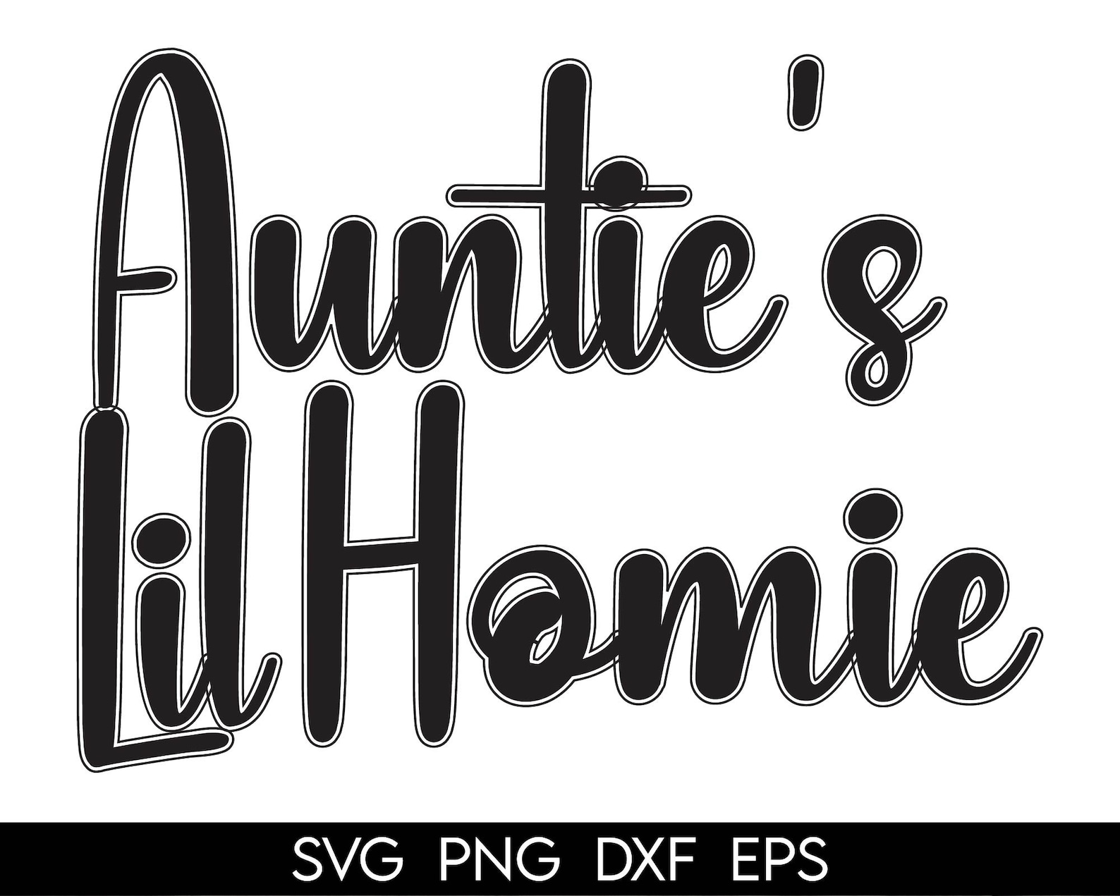 Aunties Lil Homie Svg, Funny Aunt Baby Png, Niece Svg, Nephew Baby Gift ...
