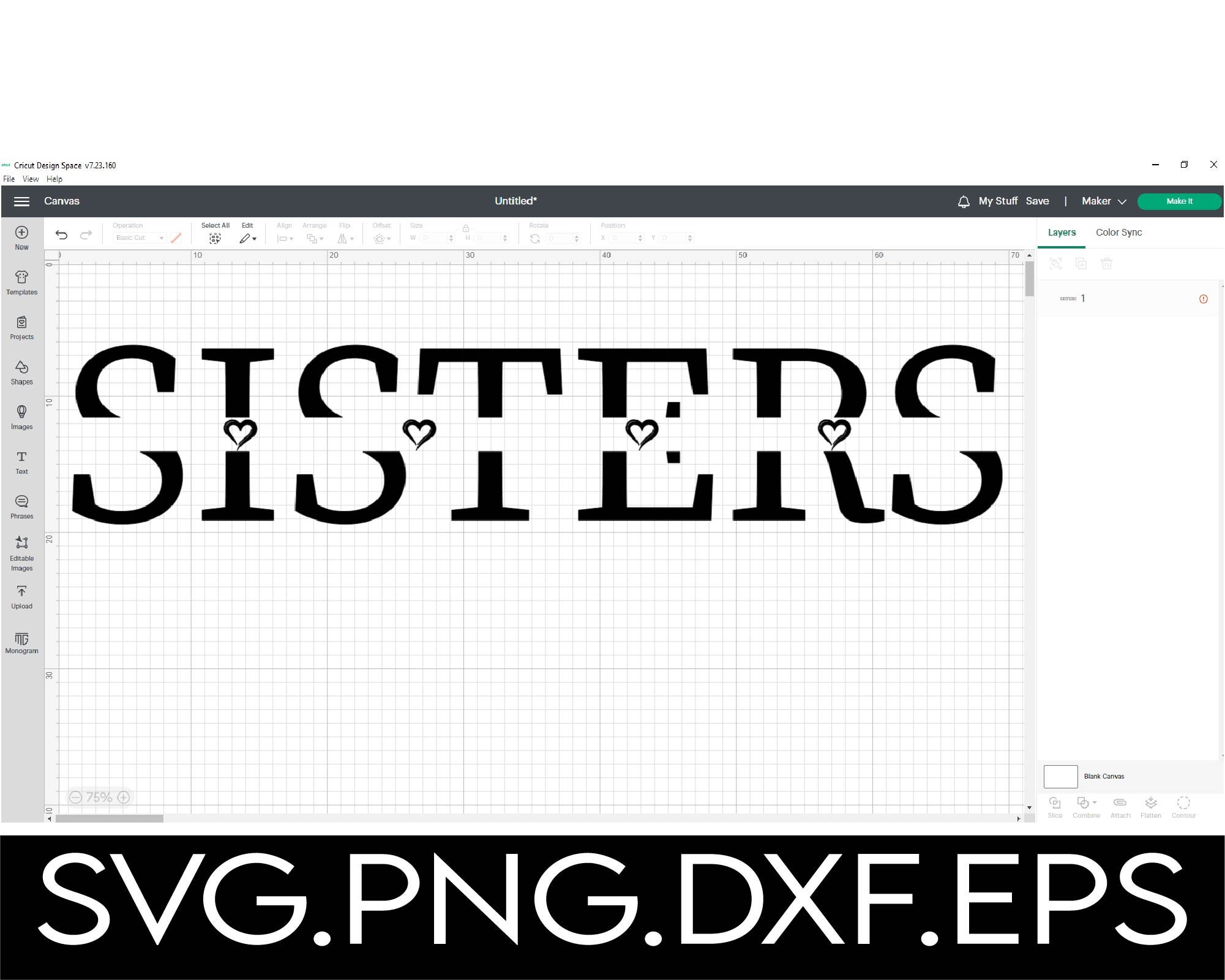 Sister Split Monogram SVG, Sibling Svg, Sister Split Name Frame Svg ...