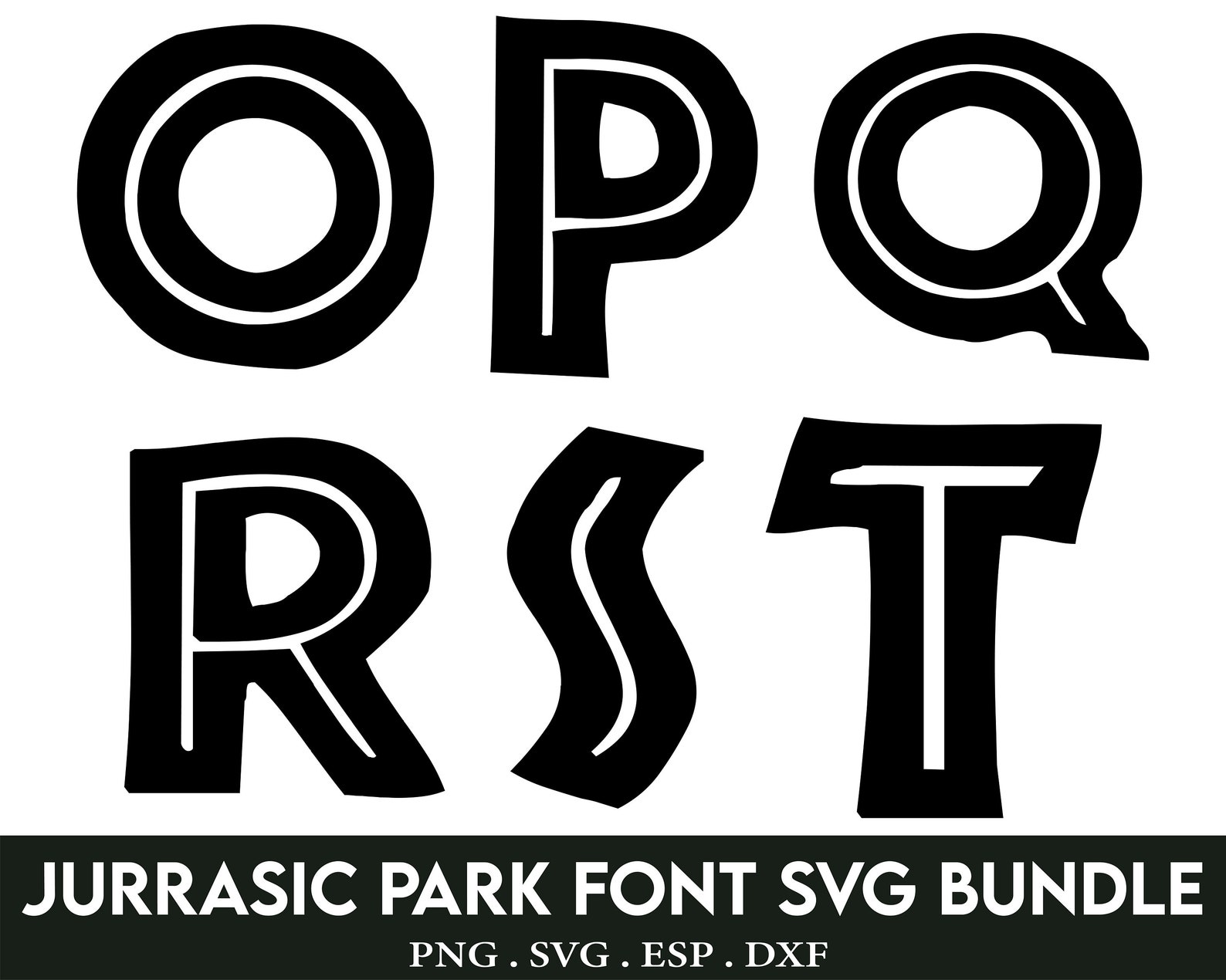 Jurassic Font Bundle, Jurassic Font Svg, Jurassic Park Svg, Jurassic ...