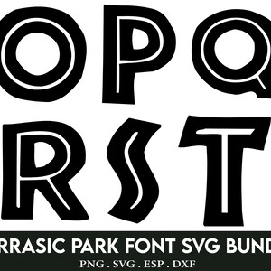 Jurassic Font Bundle, Jurassic Font Svg, Jurassic Park Svg, Jurassic ...