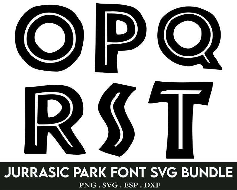 Jurassic Font Bundle, Jurassic Font Svg, Jurassic Park Svg, Jurassic ...