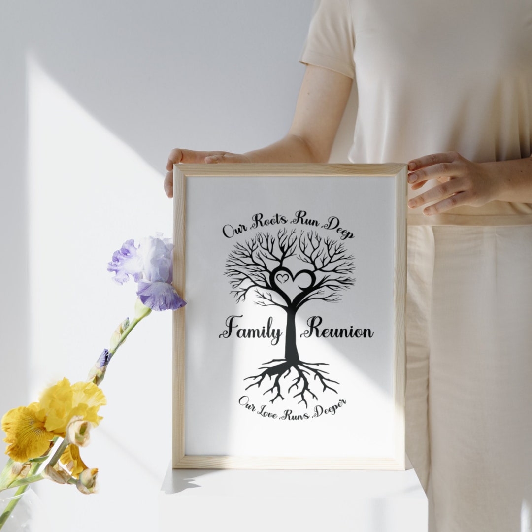 Family Reunion Our Roots Run Deep, Family Tree Svg, Family Reunion Svg ...