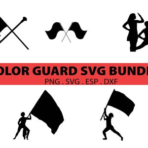 Color Guard Svg Bundle, Marching Band SVG, Color Guard SVG, Color Guard ...