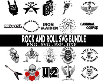 Rock N Roll Svg Png, Heavy Metal Svg,heavy Metal Clipart,rock N Roll ...