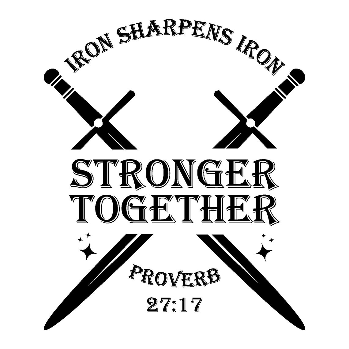 Stronger Together Svg, Iron Sharpens Iron Svg, Proverbs 27:17 Svg, Mens ...