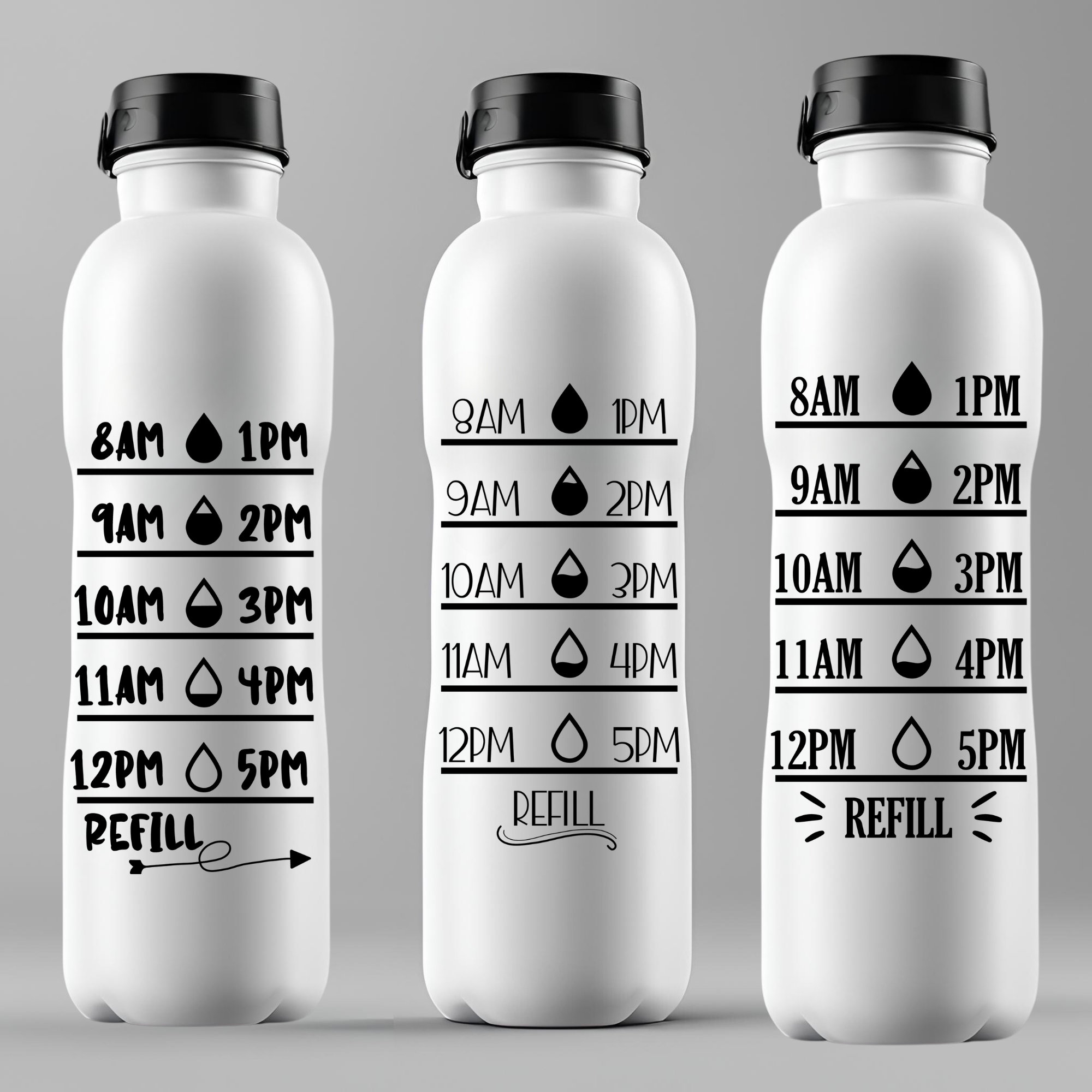 Water Tracker Svg Water Bottle Svg Drink Your Water Svg Water Bottle