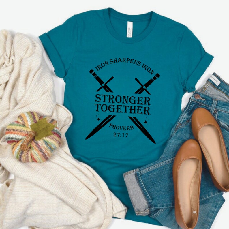 Stronger Together Svg, Iron Sharpens Iron Svg, Proverbs 27:17 Svg, Mens Ministry Svg, Bible ...