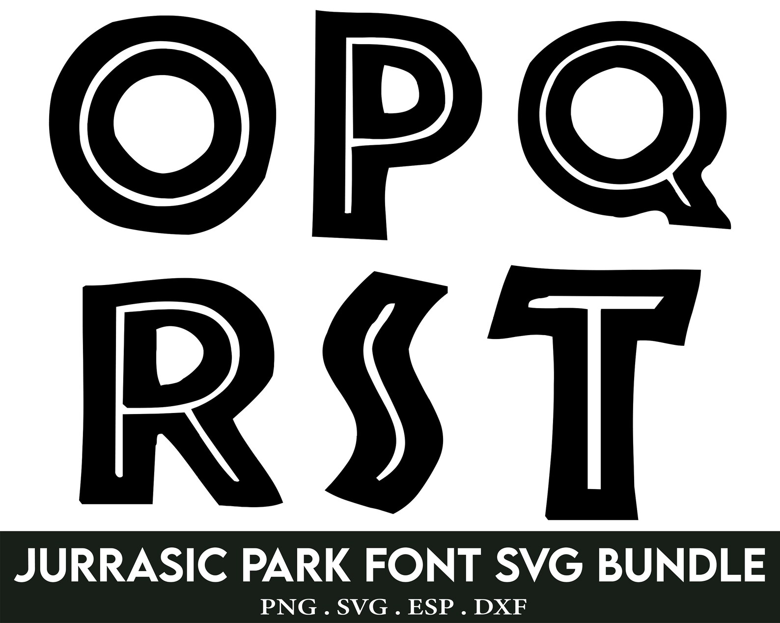 Jurassic Font Bundle, Jurassic Font Svg, Jurassic Park Svg, Jurassic ...