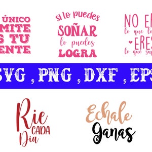Latina Quotes Svg Bundle, Positive Quotes Svg, Latina Svg, Spanish ...