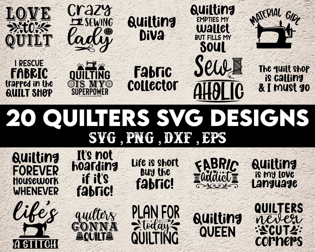 Quilters SVG Bundle, Quilting Svg, Quilting Designs, Sewing SVG Quote ...