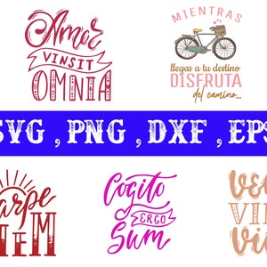 Latina Quotes Svg Bundle, Positive Quotes Svg, Latina Svg, Spanish ...