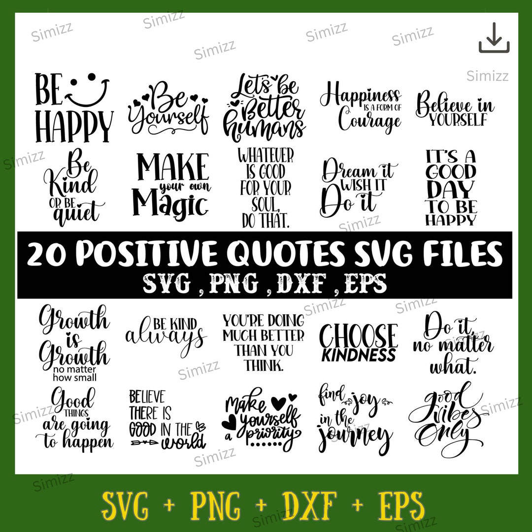 Positive Quotes SVG Bundle, Women Empowerment Svg, Motivational Svg ...