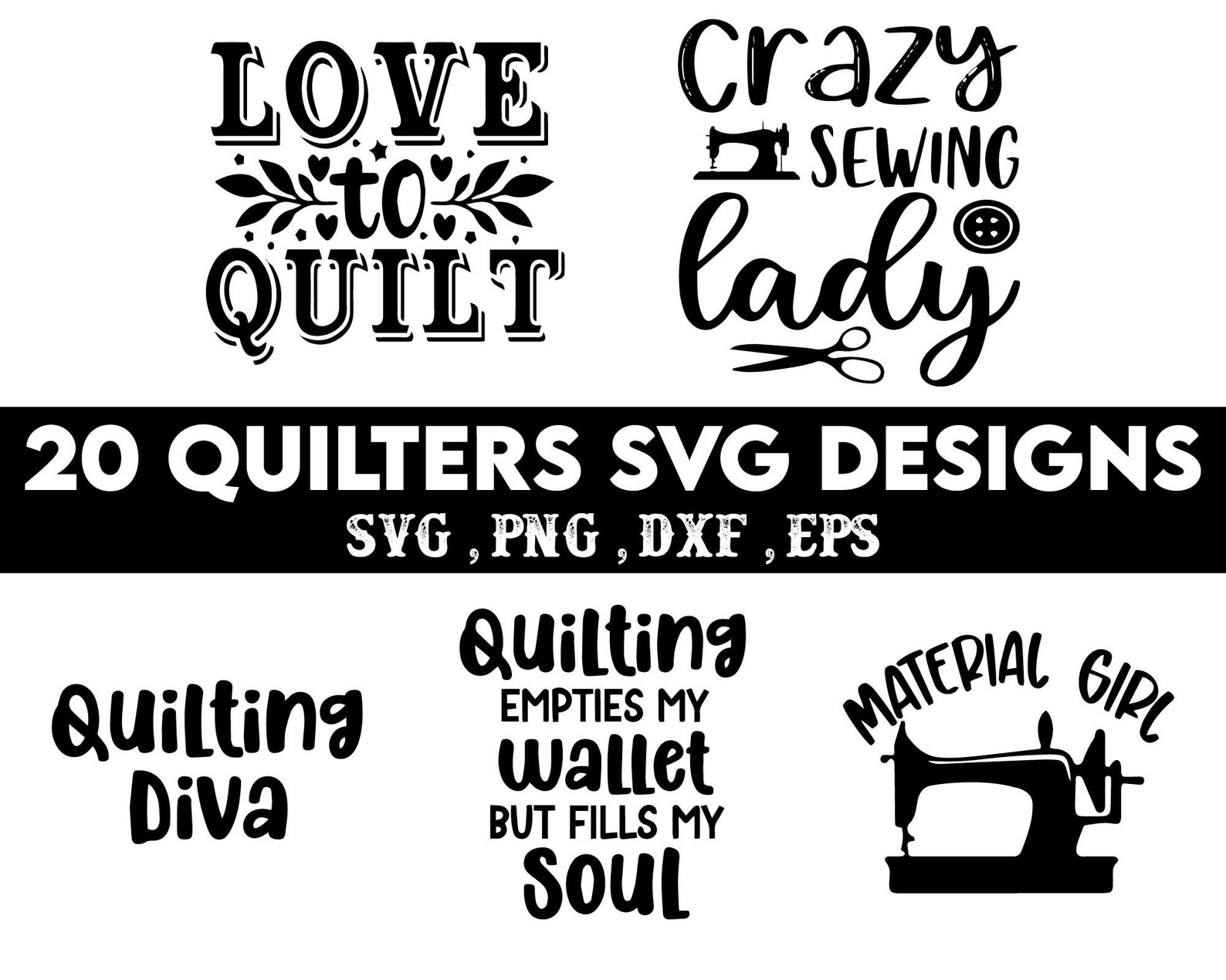 Quilters SVG Bundle, Quilting Svg, Quilting Designs, Sewing SVG Quote ...