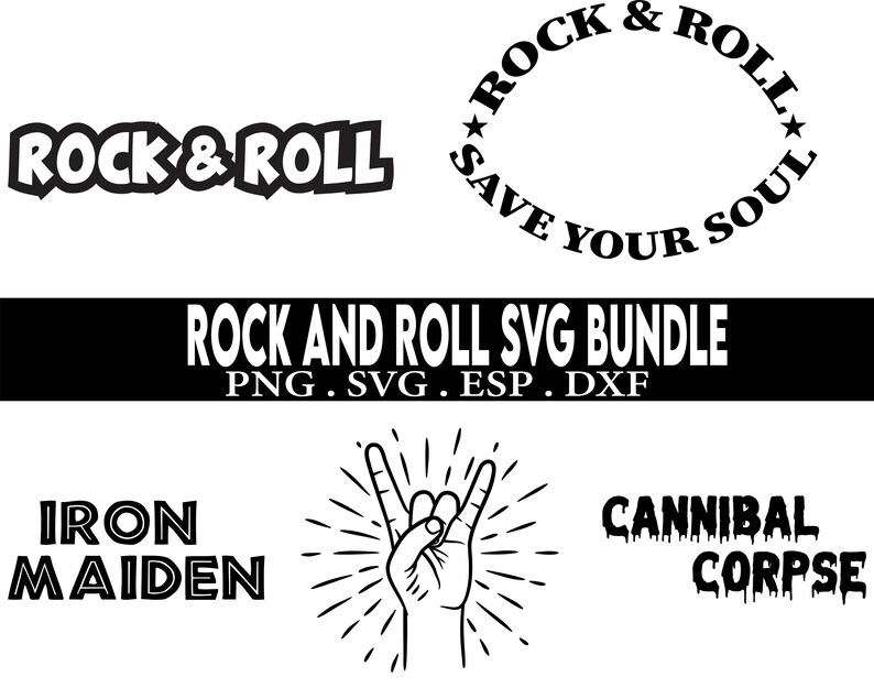 80s Music Svg, Rock N Roll Png, Guitar Svg, Rock N Roll Svg Bundle ...