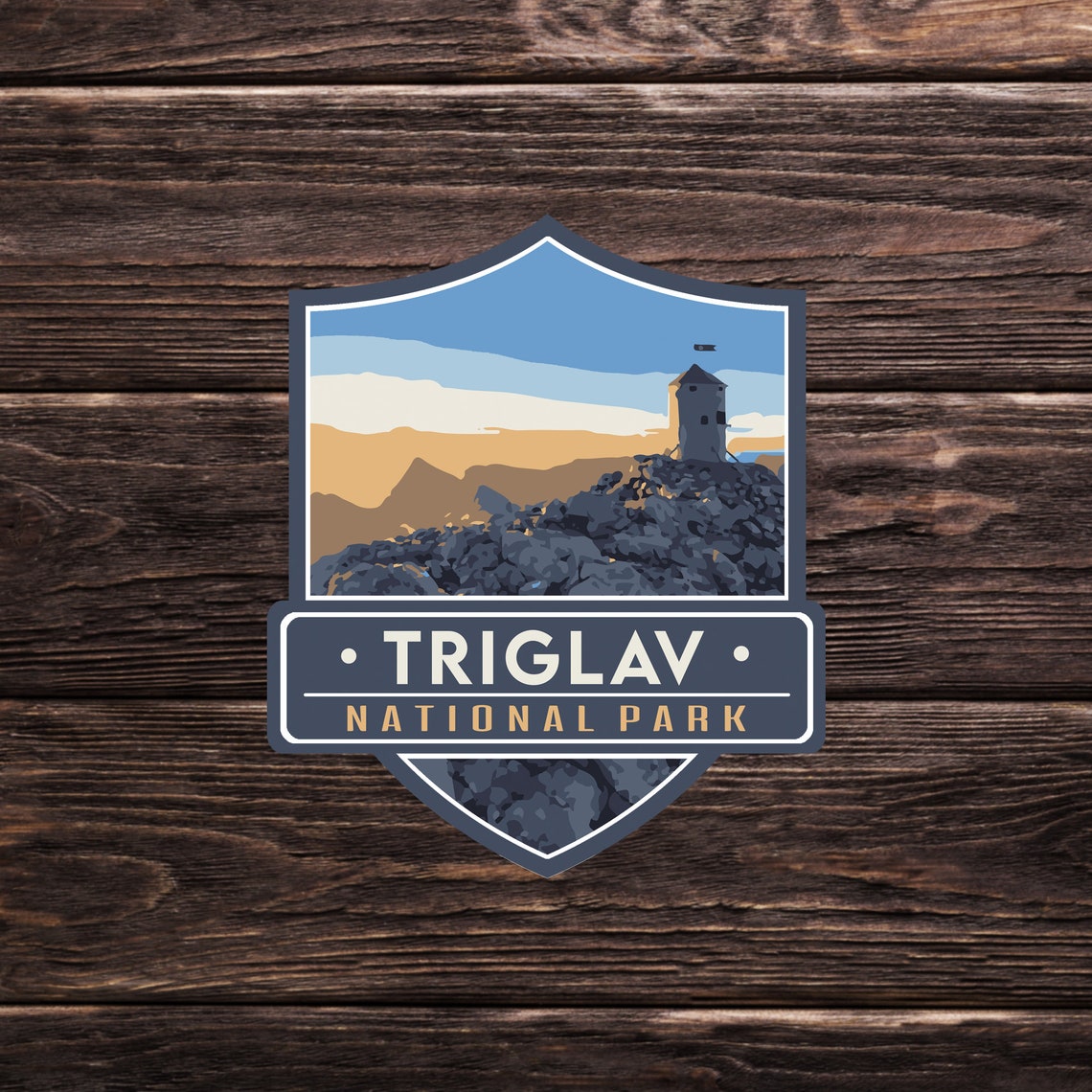 Triglav National Park Sticker slovenia EU Adventure Travel Sticker ...