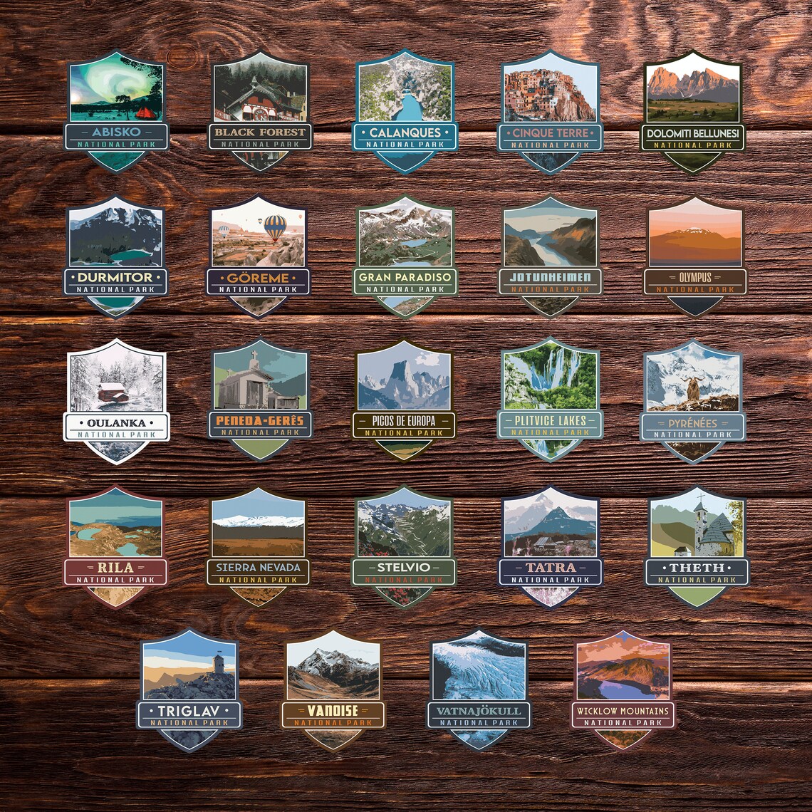 BALKAN National Park Sticker Pack BUNDLE DEAL x5 E.U. | Etsy
