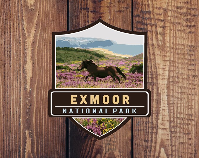 Exmoor Print - Contour Map - Exmoor Map - Devon - UK County Tops and ...