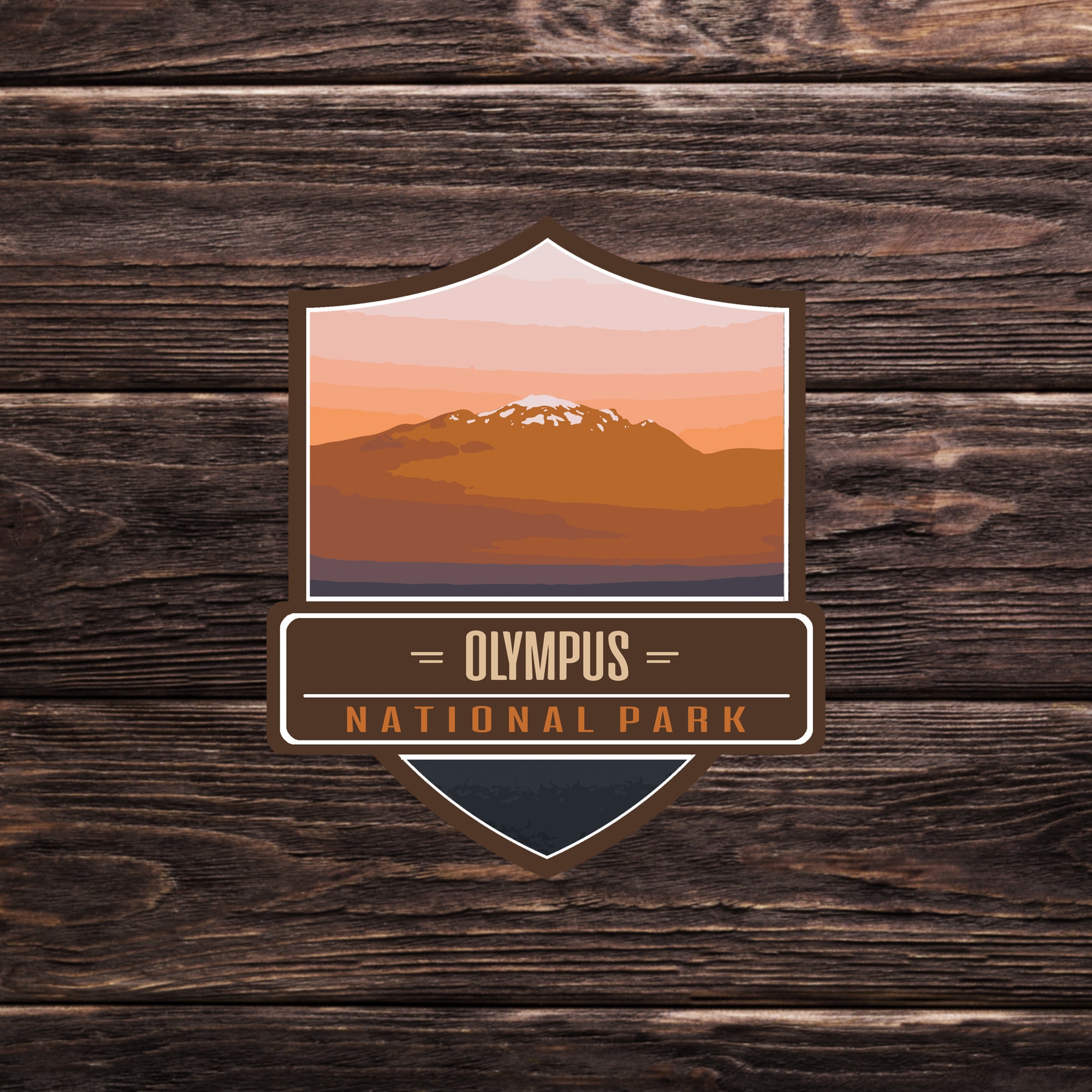 Olympus National Park Sticker (greece) (mount Olympus) [EU] - Adventure ...