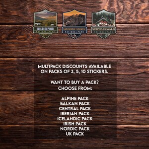 BALKAN National Park Sticker Pack BUNDLE DEAL (x5) [E.U.] - Adventure ...