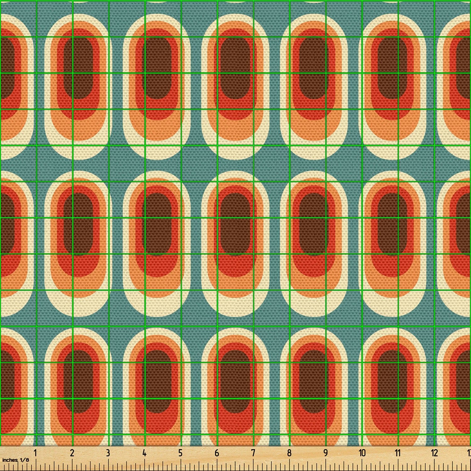 Retro Stoff als Meterware Vintage Hintergrund in Ethno Mode | Etsy