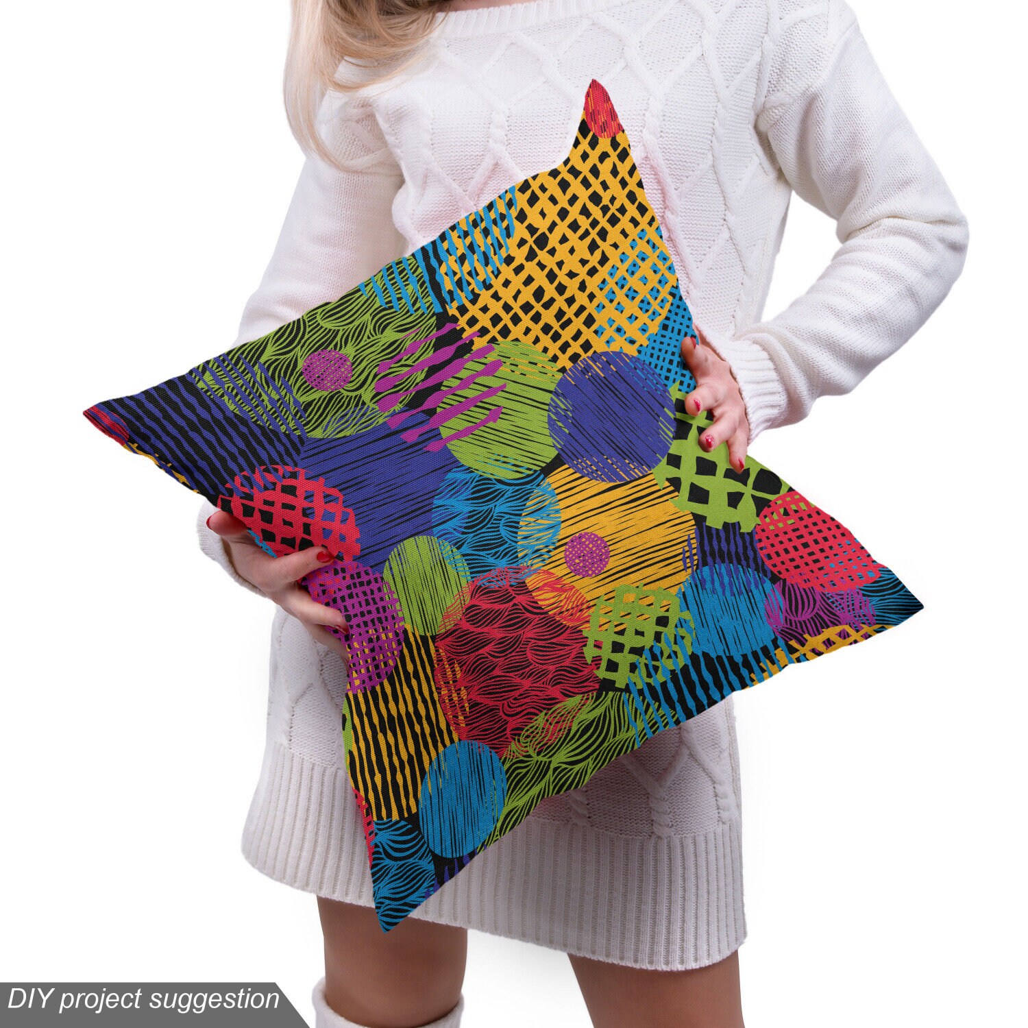 Abakuhaus Funky Fabric by Meter Grunge Murky Sketchy Geometric | Etsy