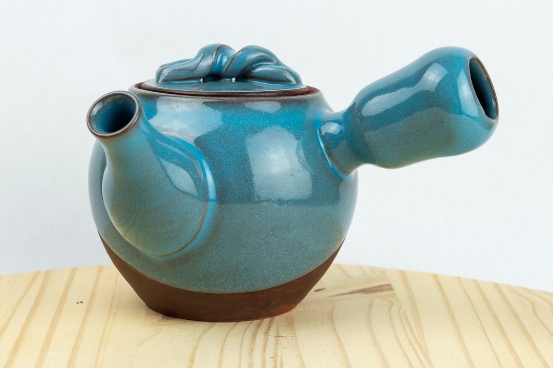 Side Handle Tea Pot. Emerald. MADE TO ORDER! - Etsy