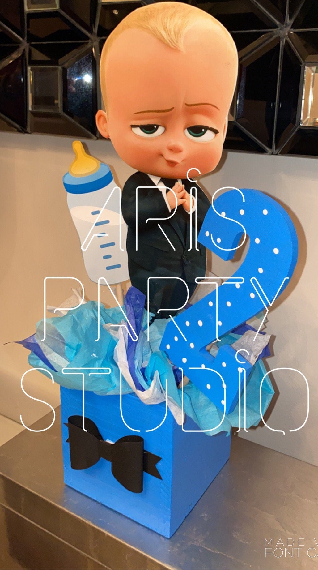 Boss Baby Centerpiece Boss Baby Birthday Boss Baby Party Boss | Etsy