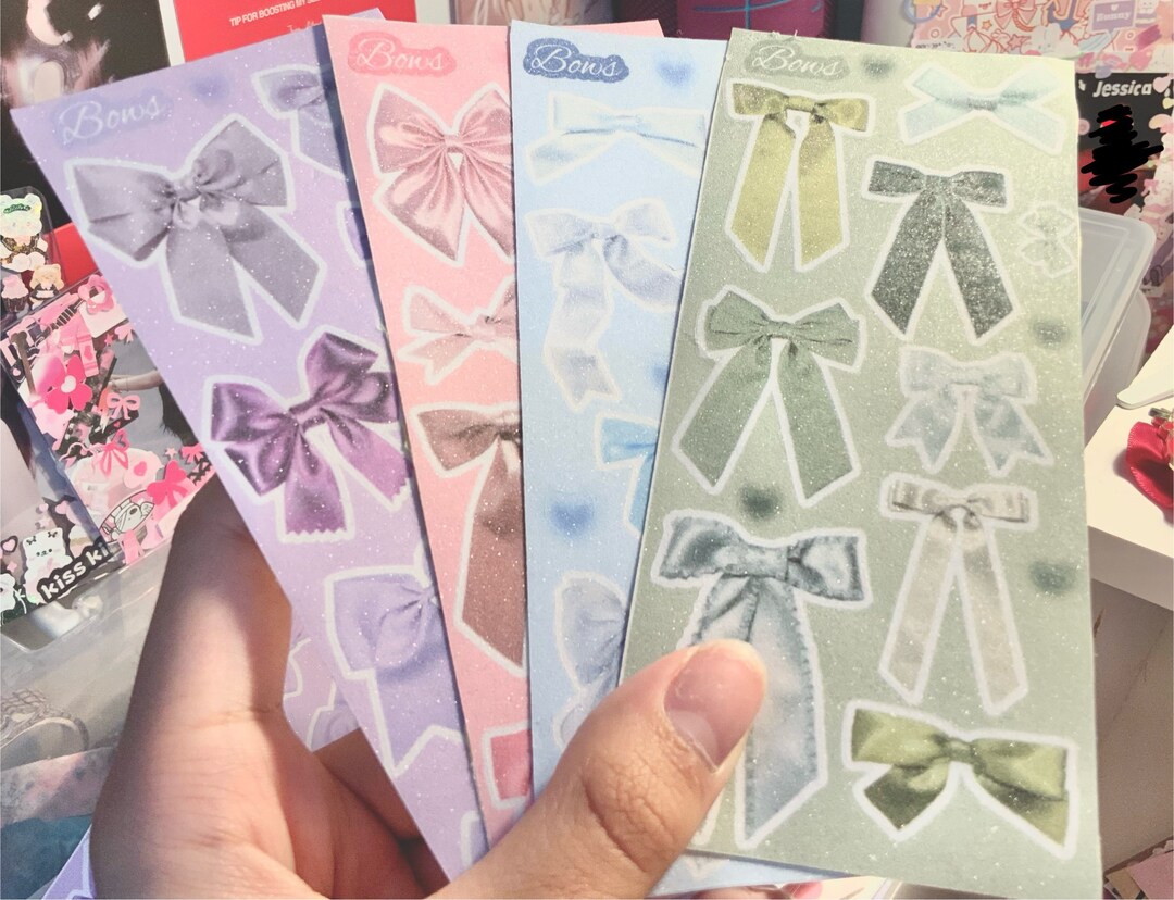 Bow Sticker Sheet Ver.1 - Etsy