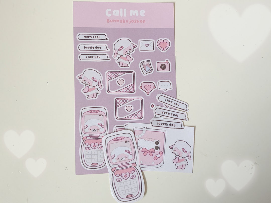 Call Me Sticker Sheet Bundle - Etsy