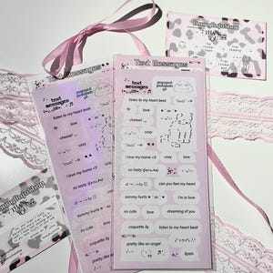 Text Messages Sticker Sheet - Etsy